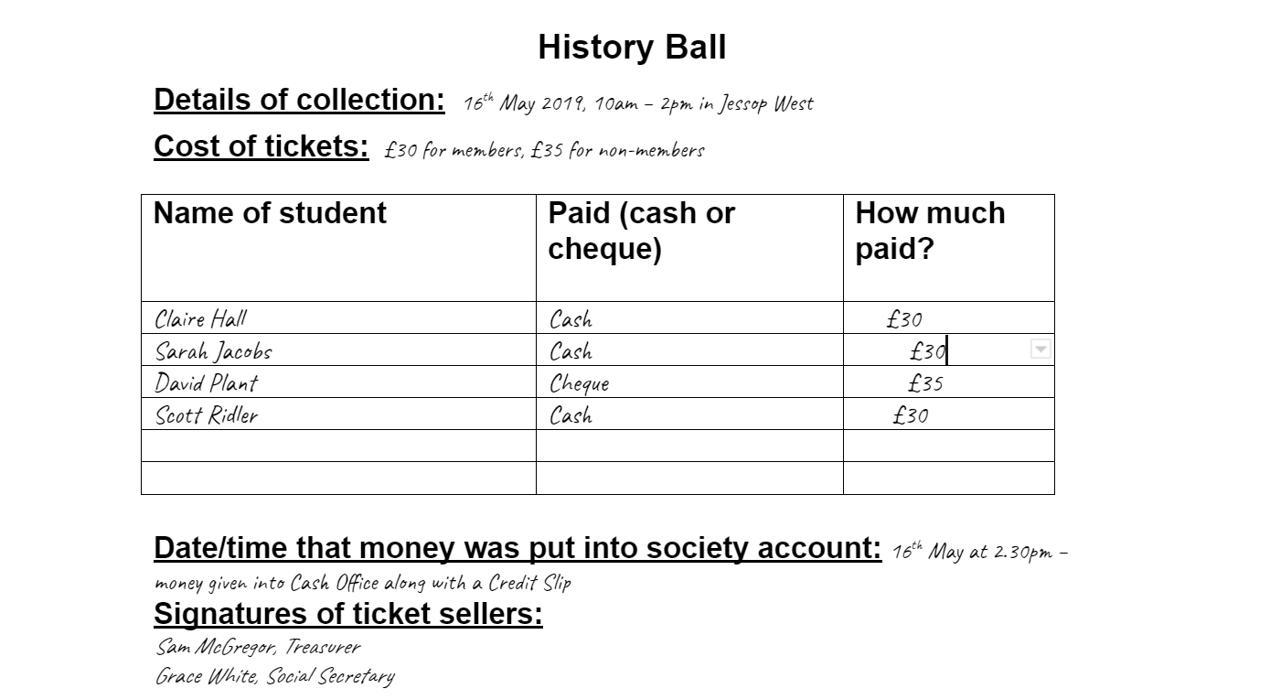Ball Planning Guide - Sheffield Students' Union
